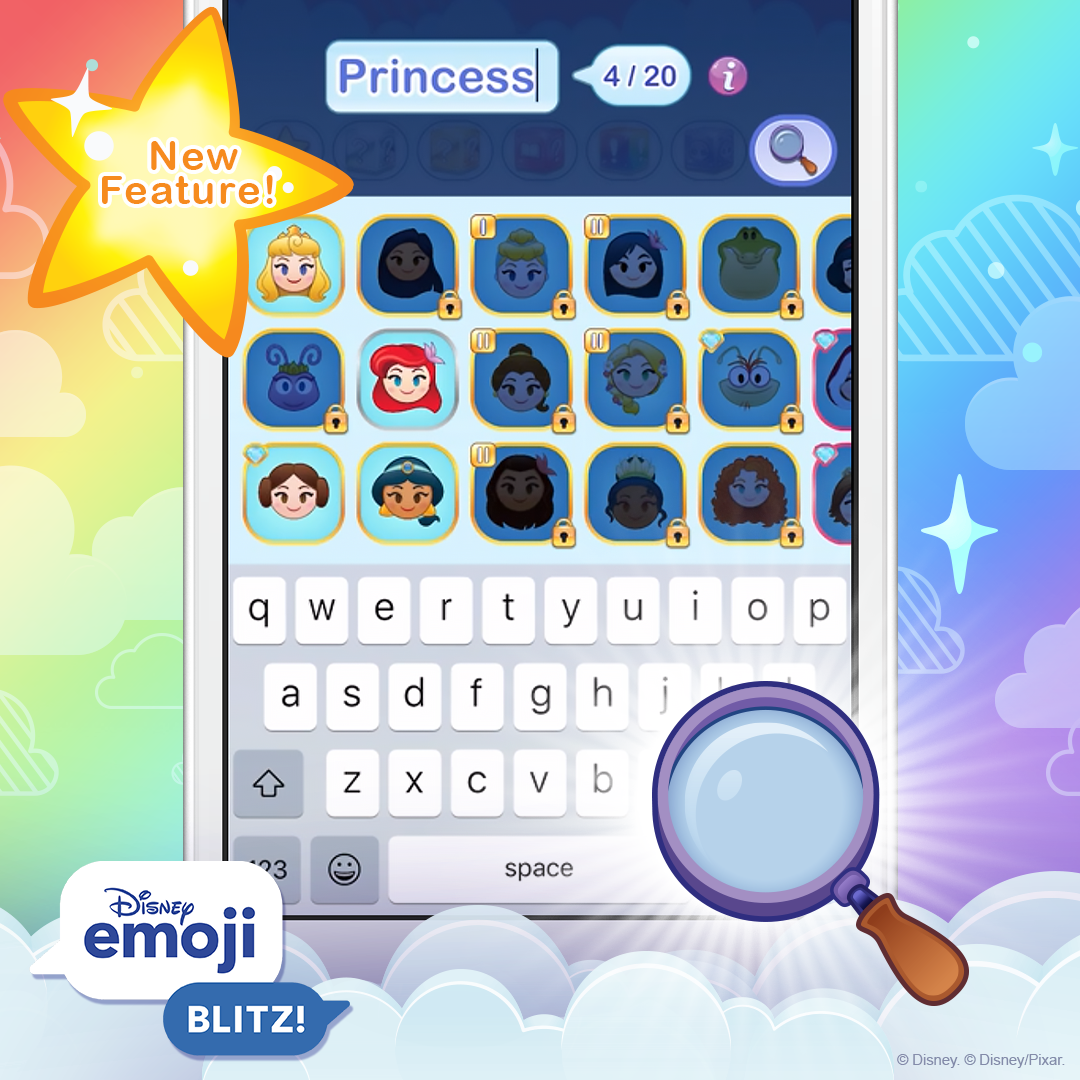 New Feature: The Emoji Search Bar! - Disney Emoji Blitz!